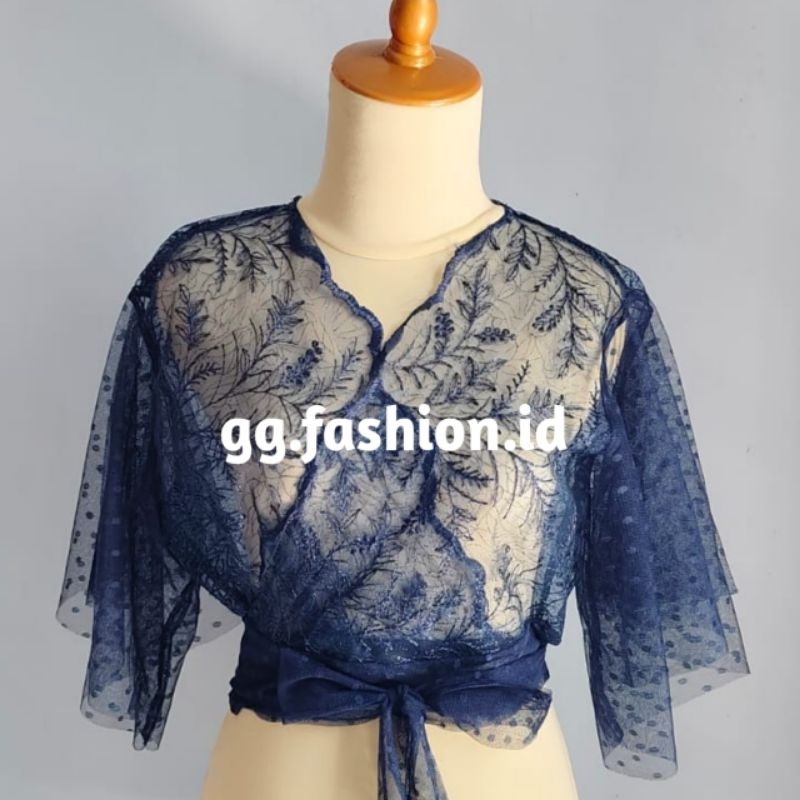 Jual Crop outer brukat tile dottty | Shopee Indonesia