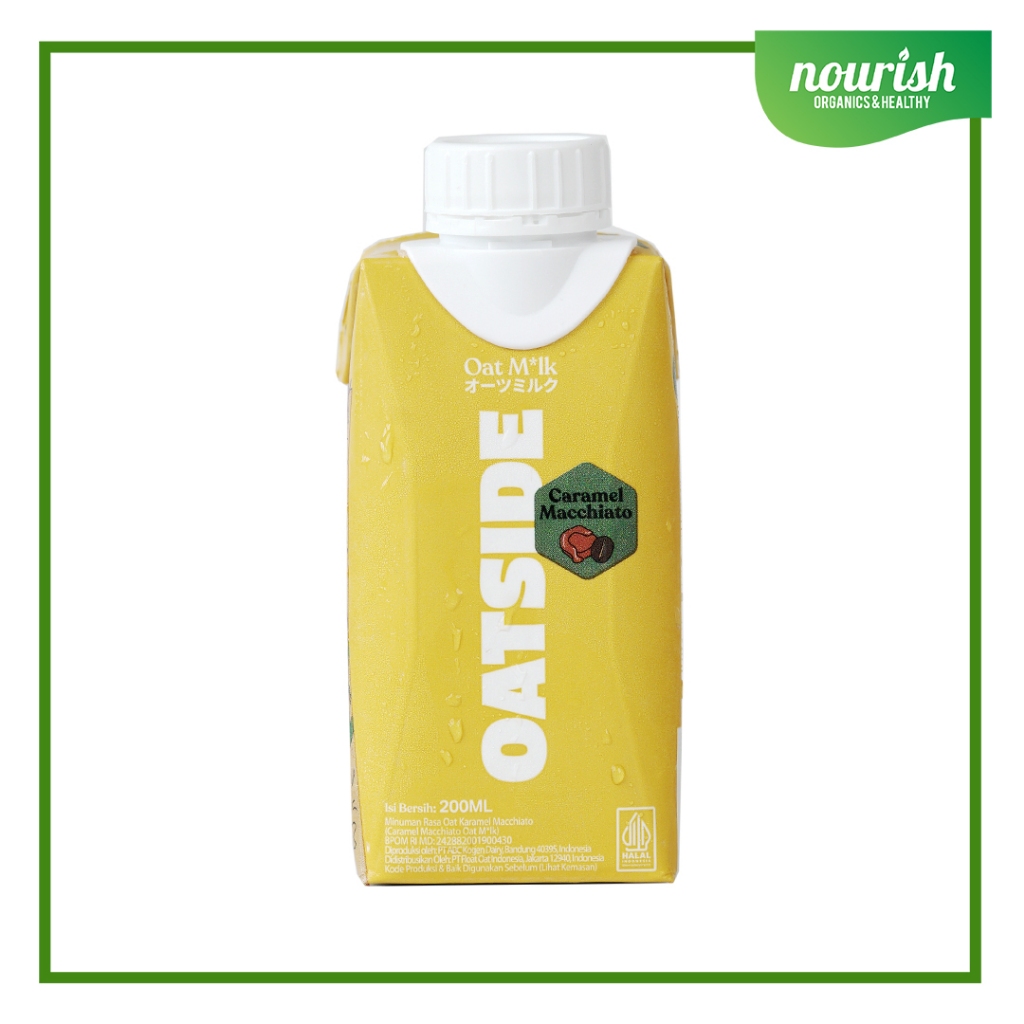 Jual Oatside Oat Milk Caramel Macchiato With Caps ( TUTUP ) 200 Ml ...