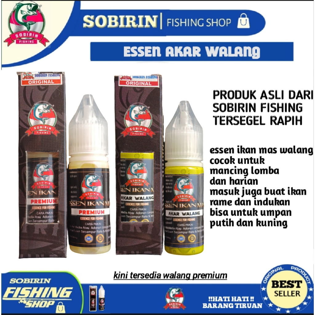 Jual Essen akar walang sobirin fishing 15 ml - Essen ikan mas | Shopee Indonesia