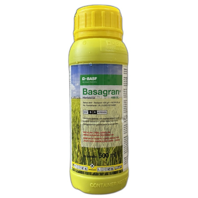 Jual HERBISIDA BASAGRAN 460 SL 500 ML/RACUN BENTAZON 400g/l + MCPA 60 g ...