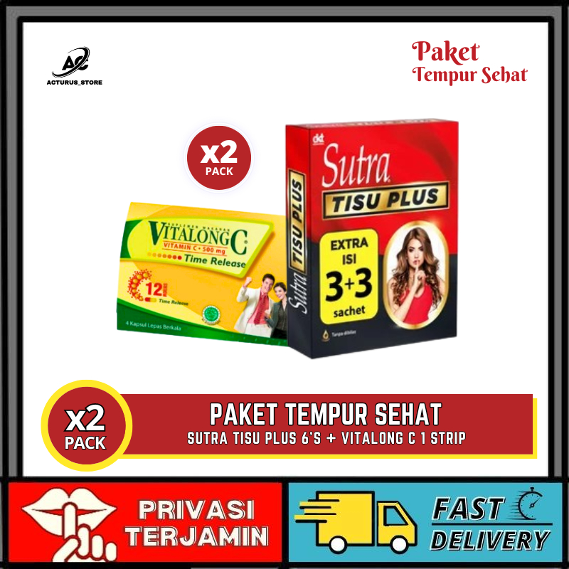 Jual Paket Tempur Sehat Sutra Tisu Magic Plus Isi 6 Sachet + Vitalong 1 ...