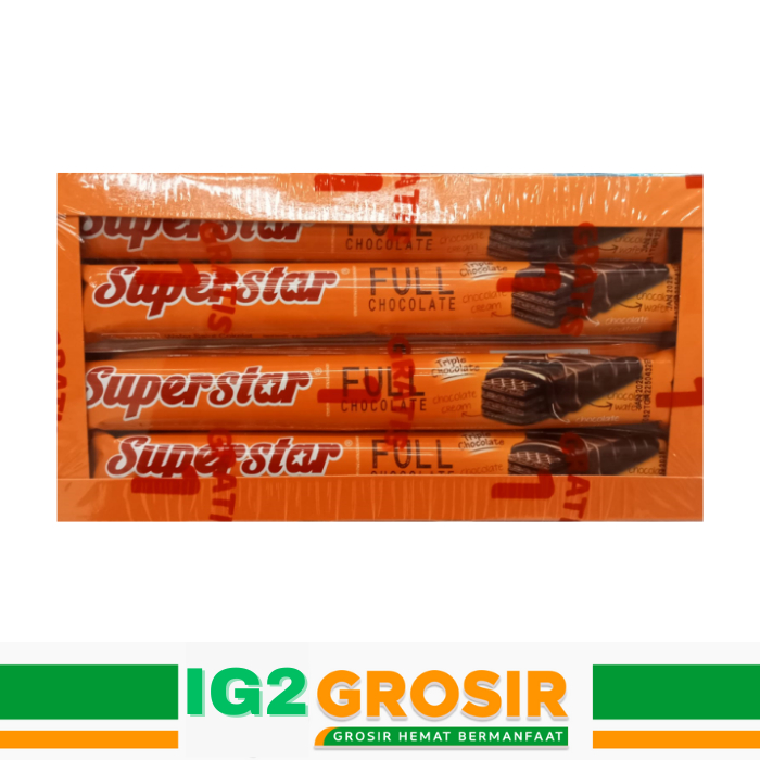 Jual Superstar Wafer Full Chocolate 1 Box isi 20 pcs | Shopee Indonesia