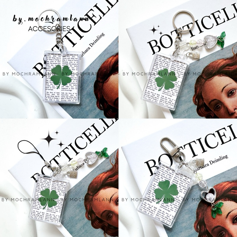 Jual TERMURAH!! QUEEN OF TEARS CLOVER KEYCHAIN / PHONE CHARM FOUR LEAF ...