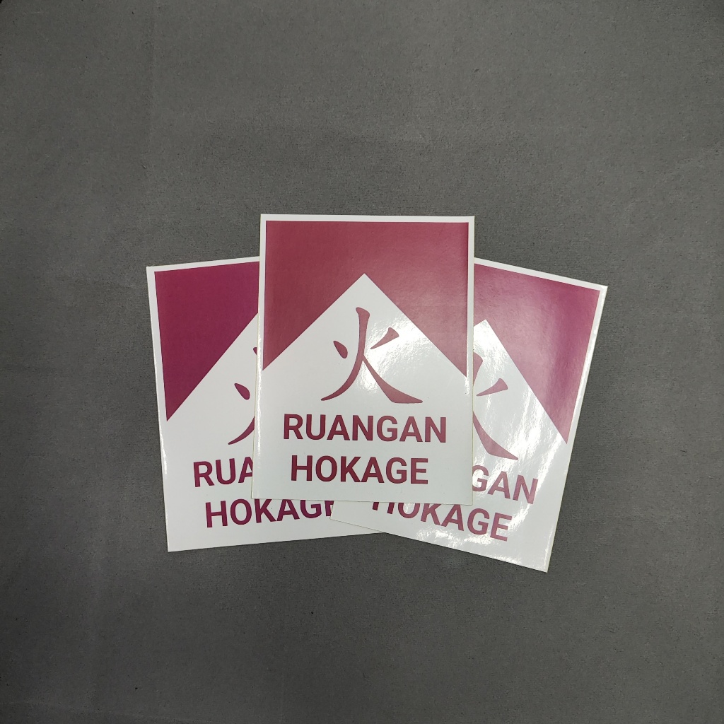 Jual STIKER TANDA LABEL UNIK RUANGAN HOKAGE | Shopee Indonesia