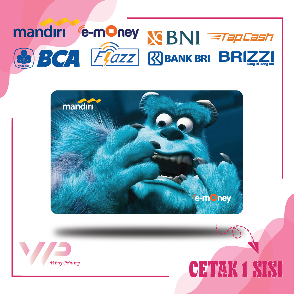 Jual KARTU EMONEY KARTUN ANIME MONSTER INC JAMES CHARACTER KARTUN MOVIE ...
