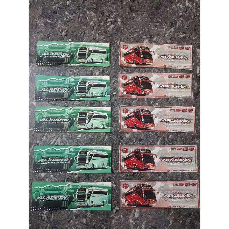 Jual stiker bus terbaru sanjaya trans aladin isi 36 pcs | Shopee Indonesia