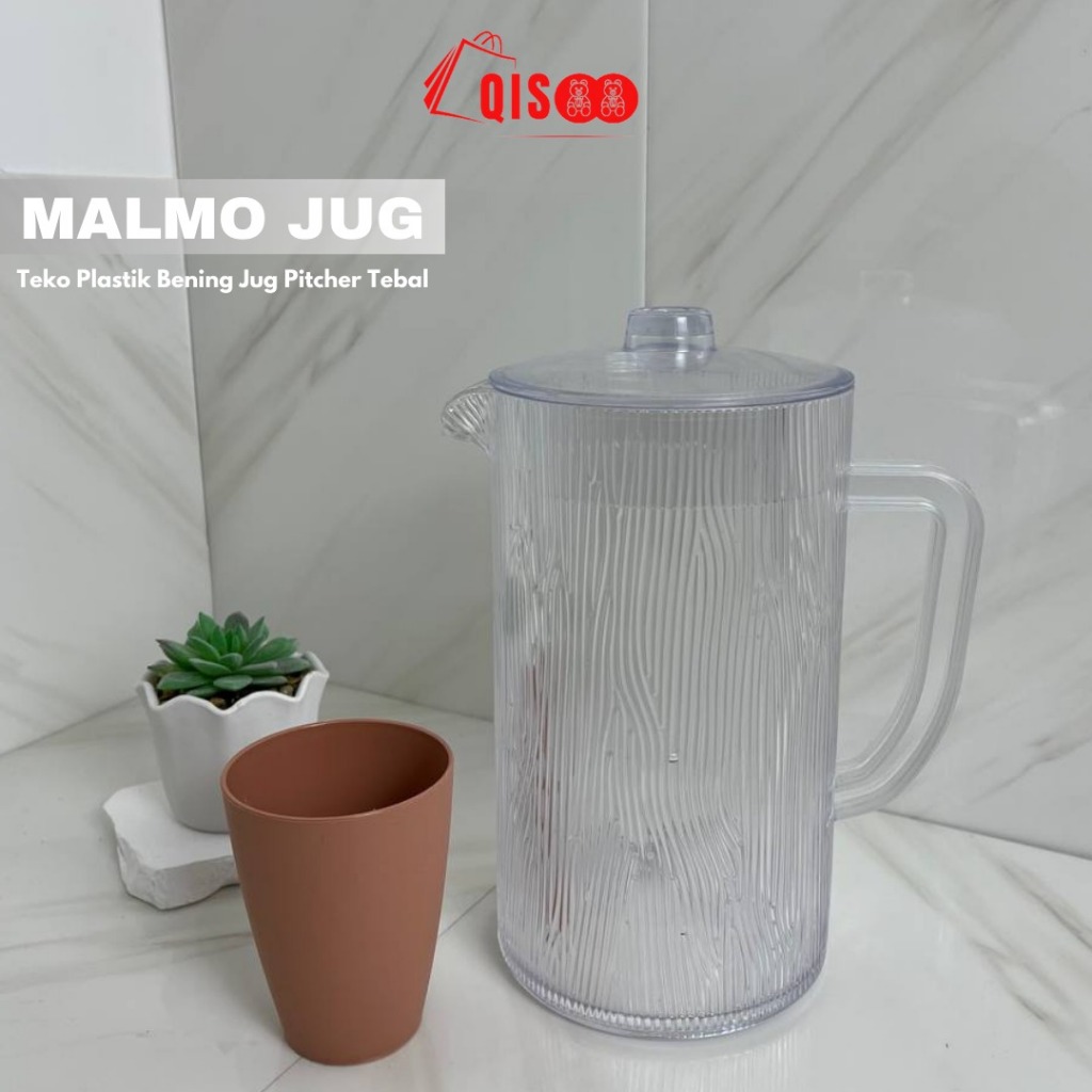 Jual Qisoo Teko Plastik Bening / Jug Pitcher Tebal / Teko Aesthetic ...