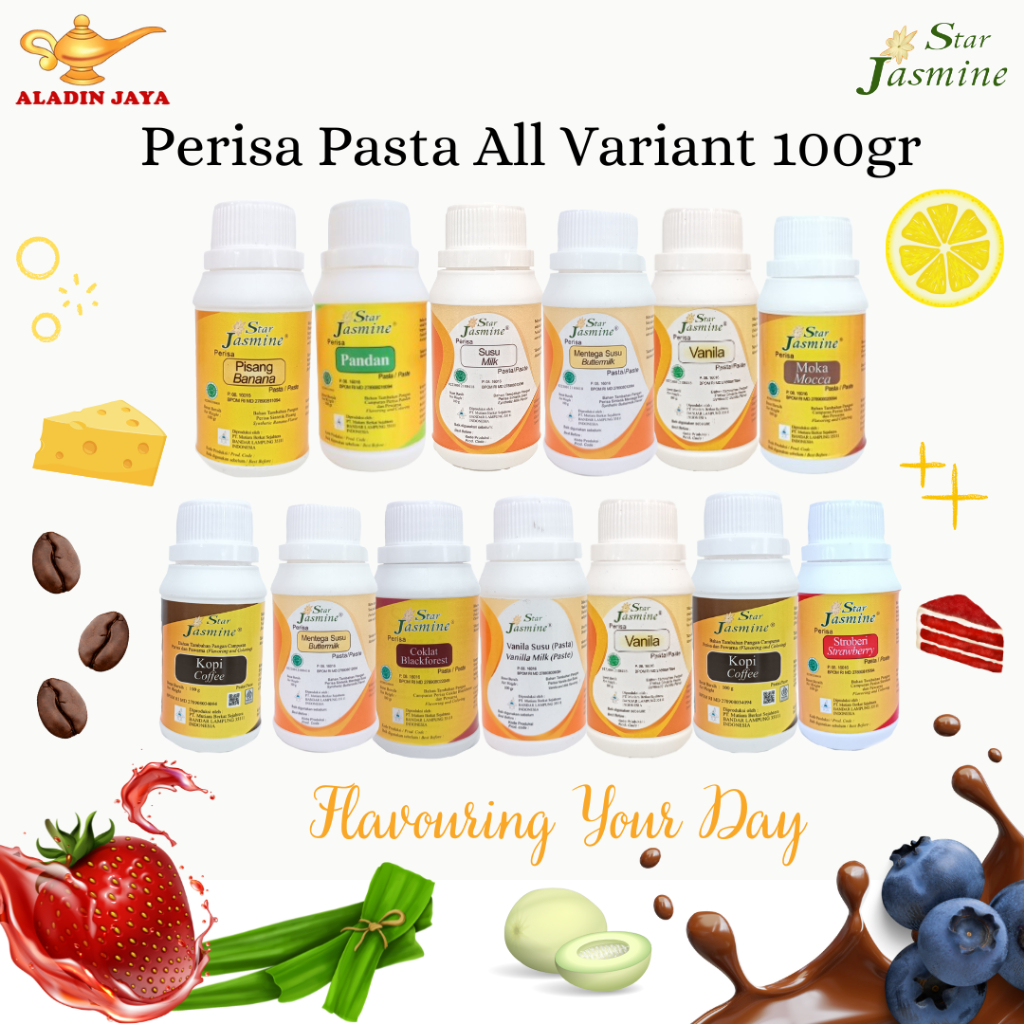 Jual Perisa Pasta Kue STAR JASMINE 100 Gr Semua Varian Rasa | Shopee ...