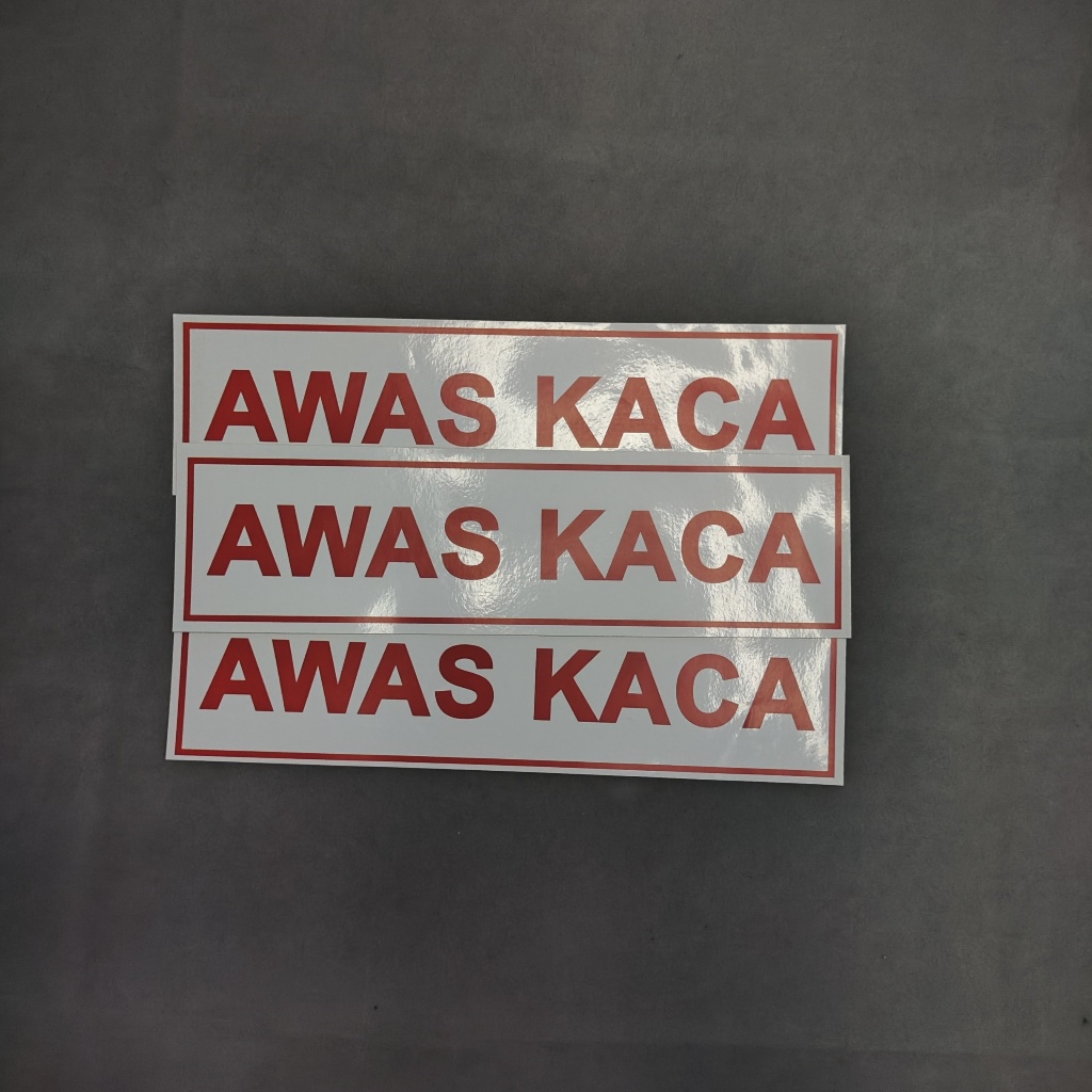 Jual STIKER TANDA LABEL AWAS KACA | Shopee Indonesia