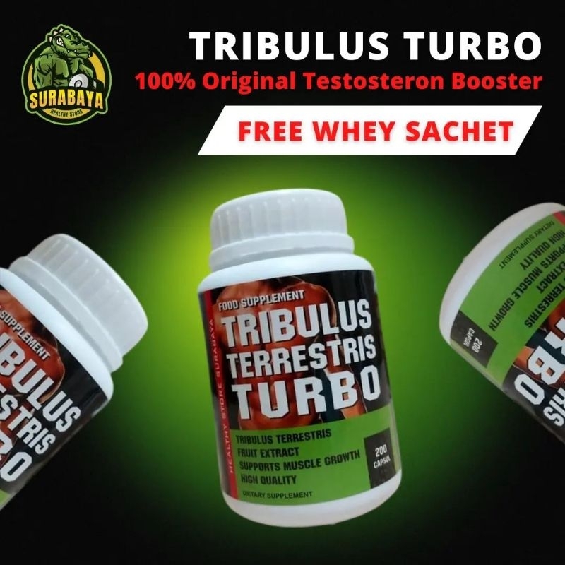 Jual Tribulus Turbo 200 Capsules Tribulus Terestris Testosteron Booster ...