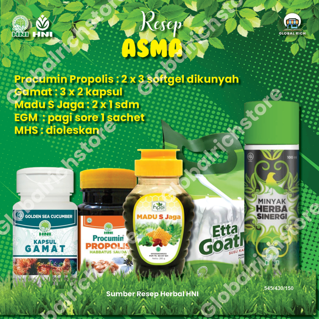 Jual Resep Herbal Alami Atasi Asma,Asi Lancar,Alergi Dingin,Daya tahan ...