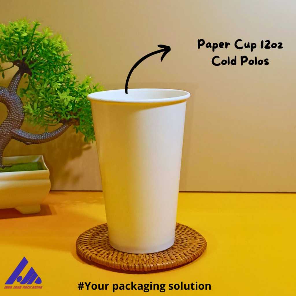Jual Paper Cup Polos Putih 12oz [360ml] | Shopee Indonesia