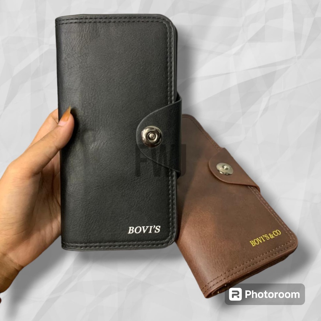 Jual Dompet Pria Panjang Import Original Ori Bovis Tipe Kancing Magnet ...