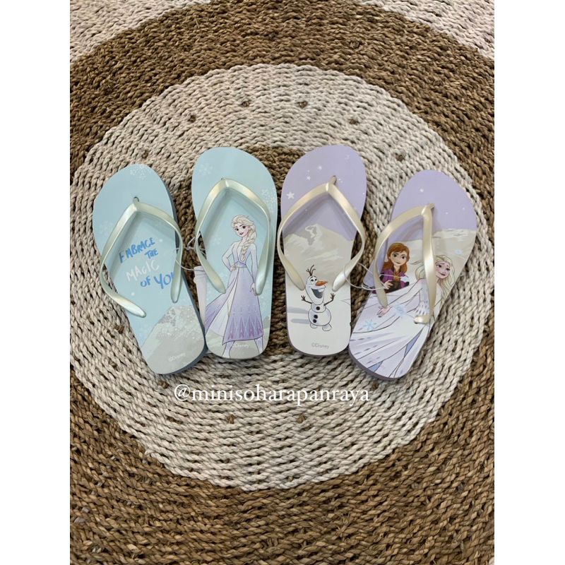 Jual MINISO SENDAL JEPIT FROZEN | Shopee Indonesia
