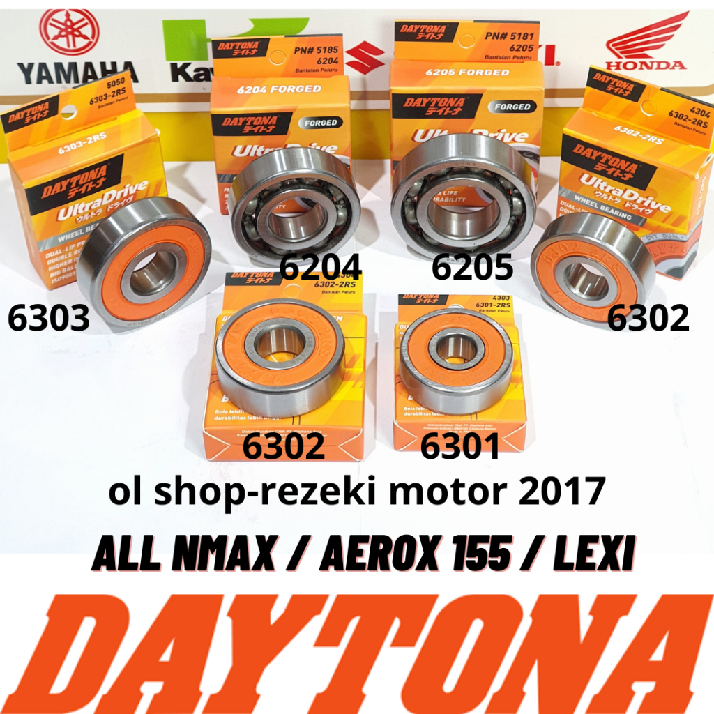 Jual LAHAR BEARING RASIO GARDAN GEARBOX SET ISI 6 AEROX 155 / NMAX ...