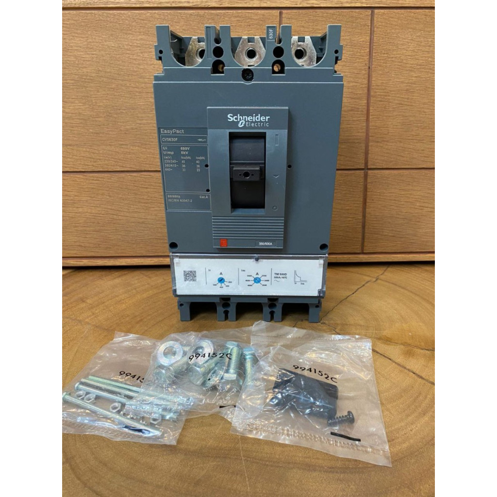 Jual MCCB Breaker Schneider CVS630N 3P 600A LV563316 50ka 3Phase 3Pole ...