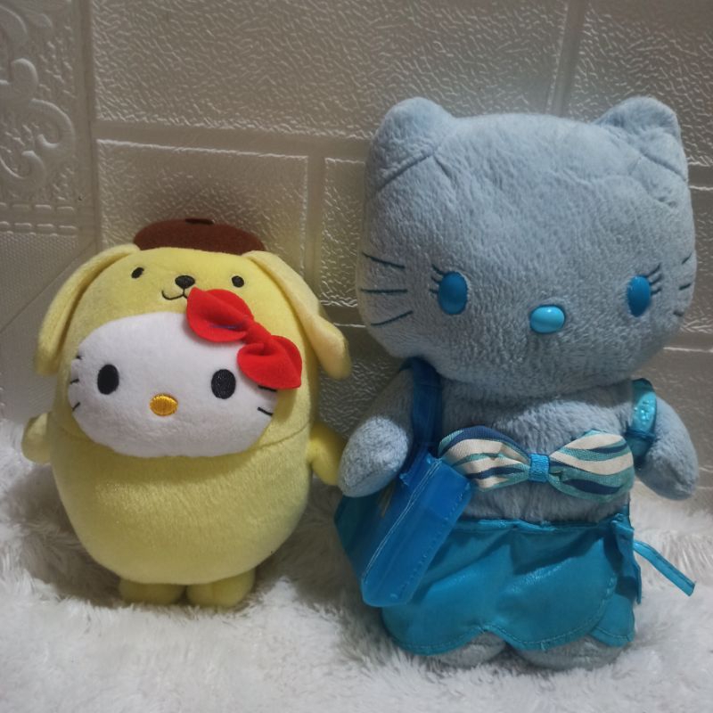 Jual boneka hello kitty biru dan kostum pompurin plush doll mcd ...