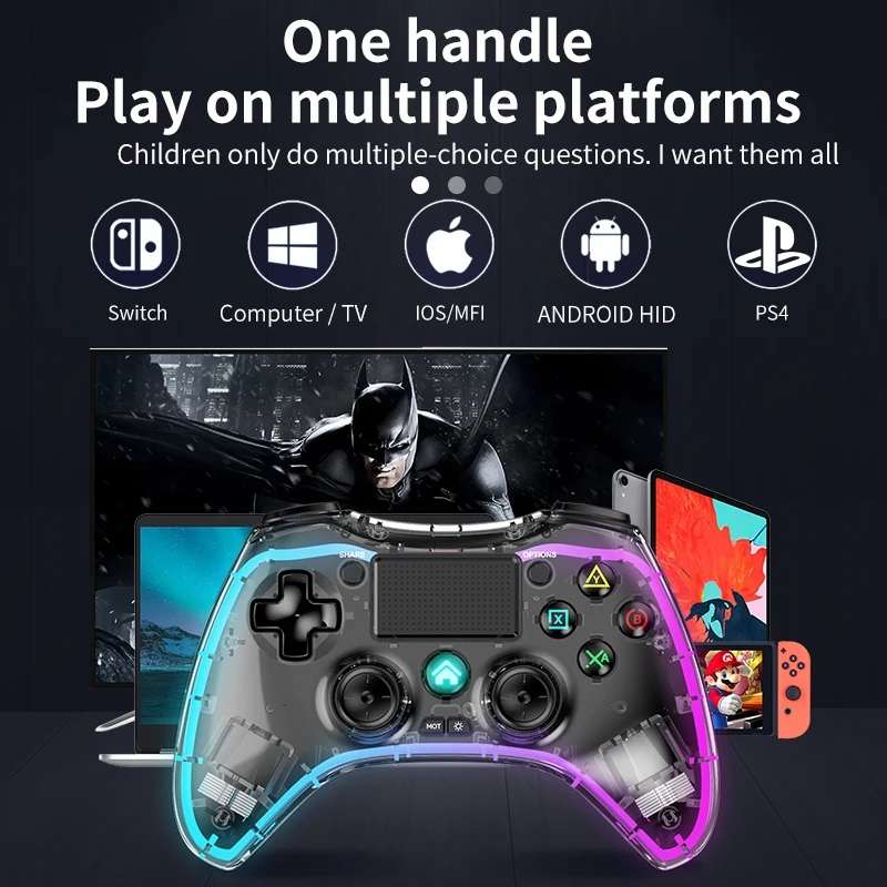 Jual Joystick RGB Nintendo Switch Wireless Vibration Android ios P05 ...