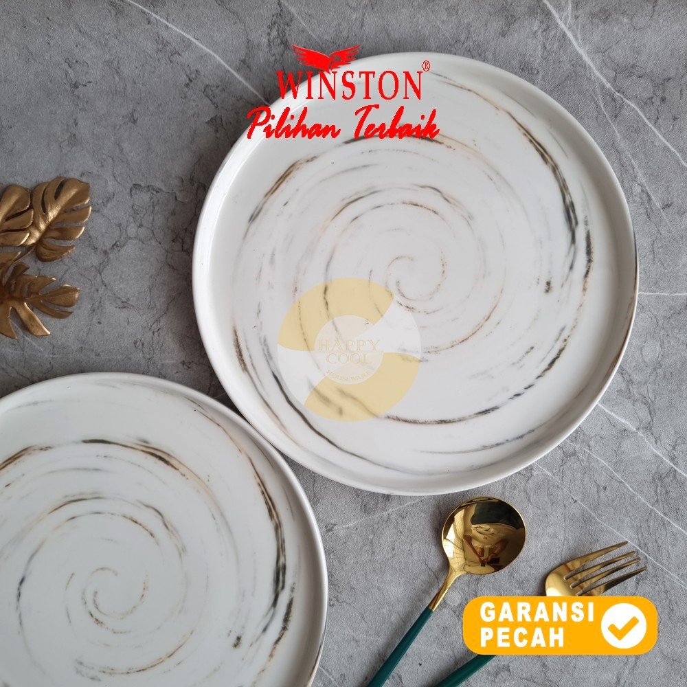 Jual WINSTON 1pcs Marmer Piring Pizza Keramik 10.25in Piring Pasta ...