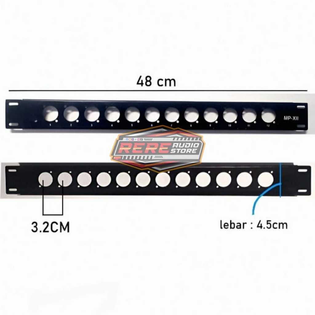 Jual Panel Rel Speakon / Terminal Spikon Panjang Lobang 12 Canon Model ...