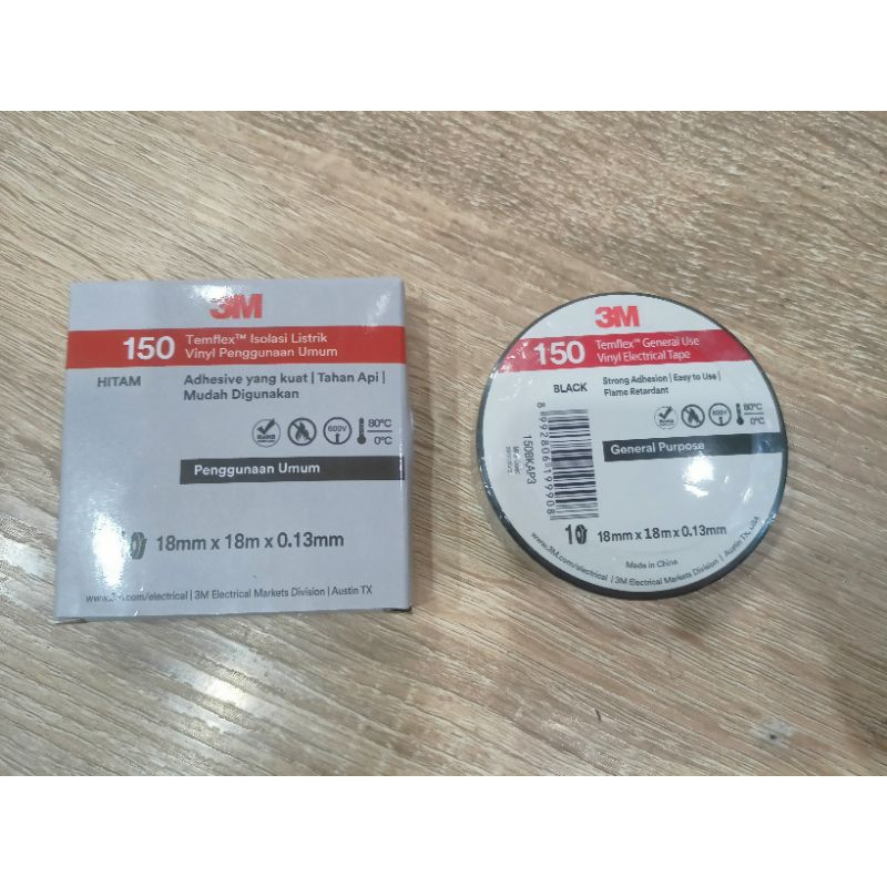 Jual Isolasi 3M Isolasi Listrik 3M 18mmx18Mx0.13mm 1 Dus Isi 100 Pcs ...
