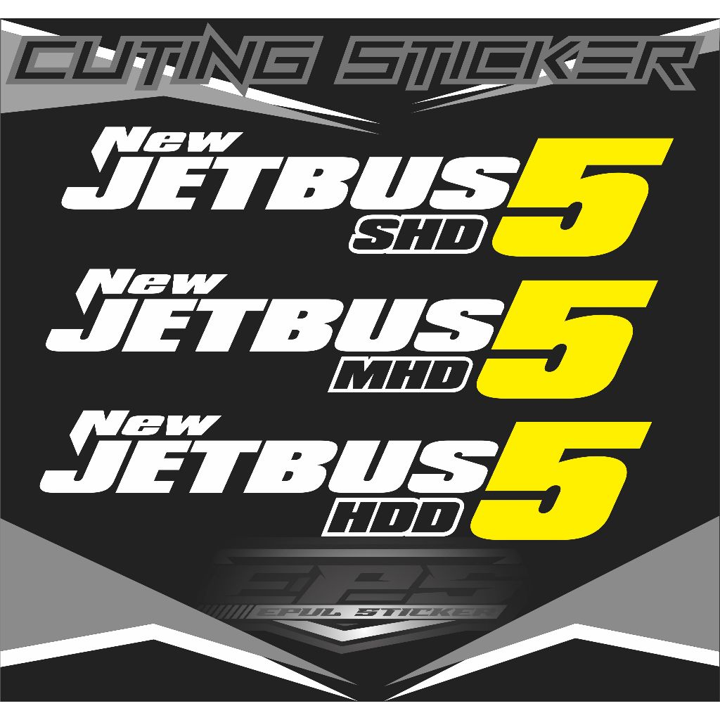 Jual TERBARU NEW JETBUS 5,STIKER JETBUS5,STIKER CUTING JB5 STIKER ...