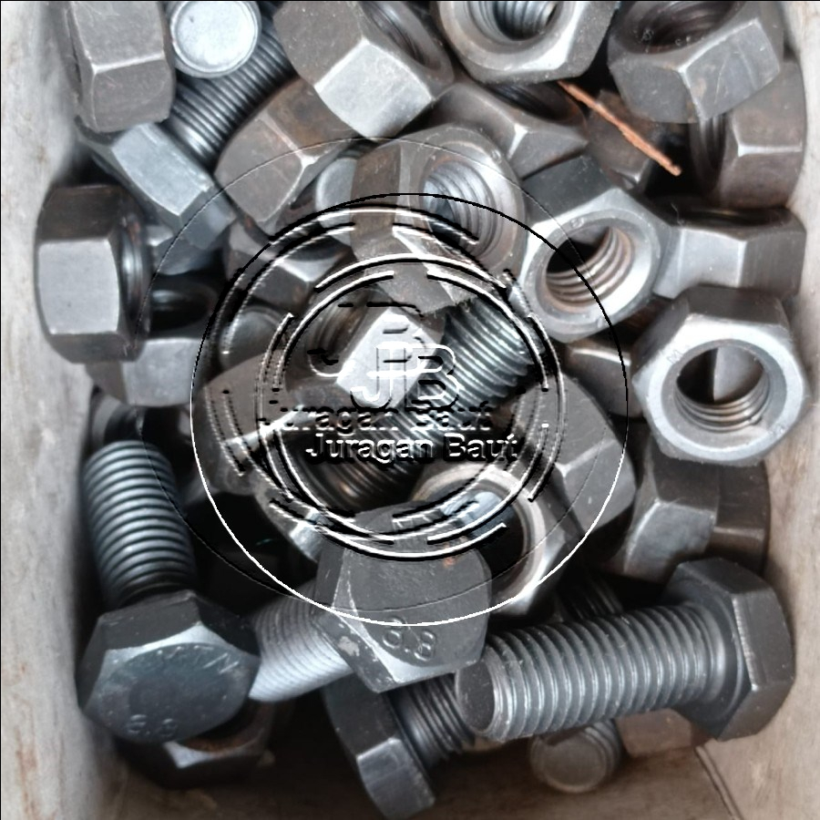 Jual BAUT BAJA KUNCI 19 M12X30 PANJANG 3 CM 3CM GRADE 8.8 HTB M12 X 30 FULL DRAT HITAM BAUT 19 ...