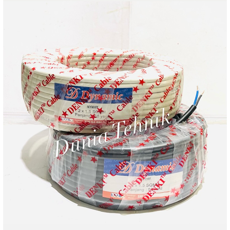 Jual Kabel Listrik Serabut 2 x 1.5 mm Per 1 Meter Dynamic NYYHY Kabel ...