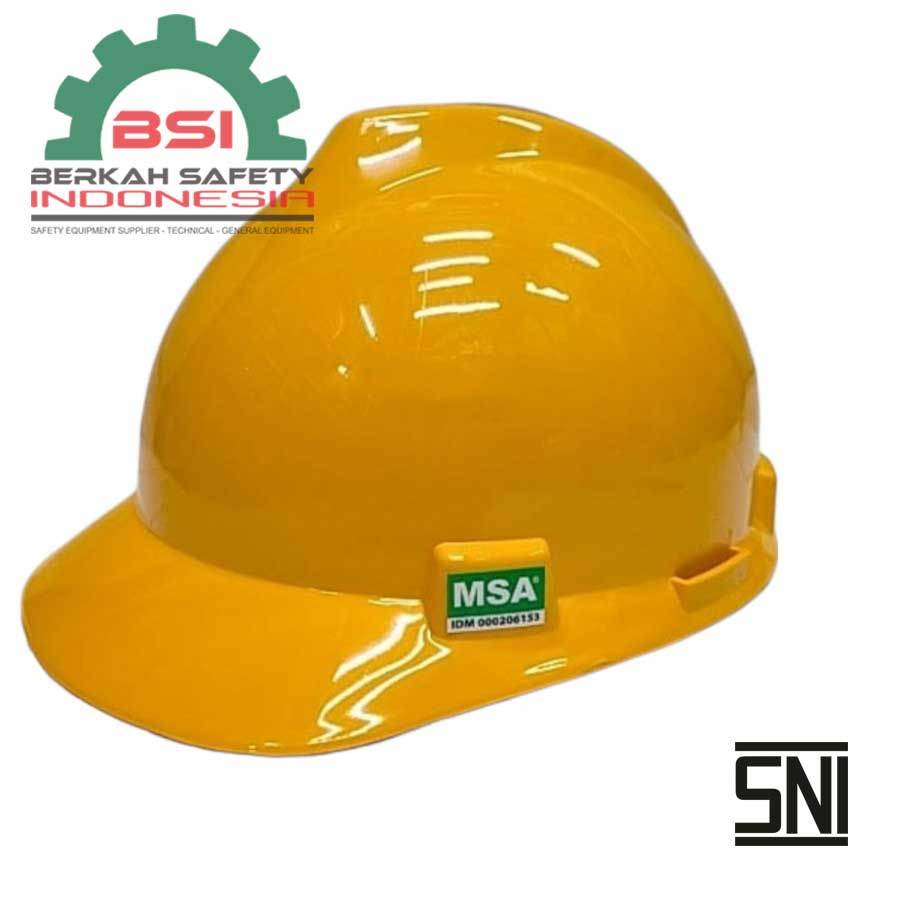 Jual HELM PROYEK MSA LOKAL SNI + SARANG BIASA WARNA KUNING | HELM ...