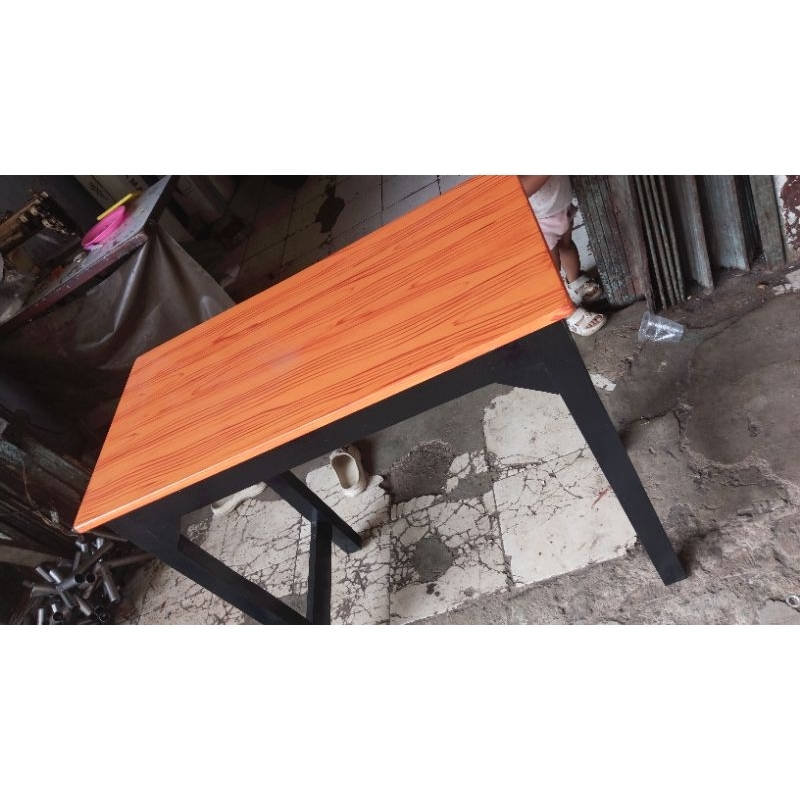 Jual meja belajar/makan 40 x80 x75cm spesial abu2, orange, coklat tua ...