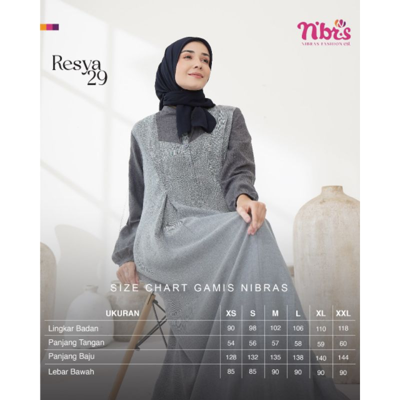 Jual Gamis Reysa 29 Nibras Terbaru Busui Freindly | Shopee Indonesia