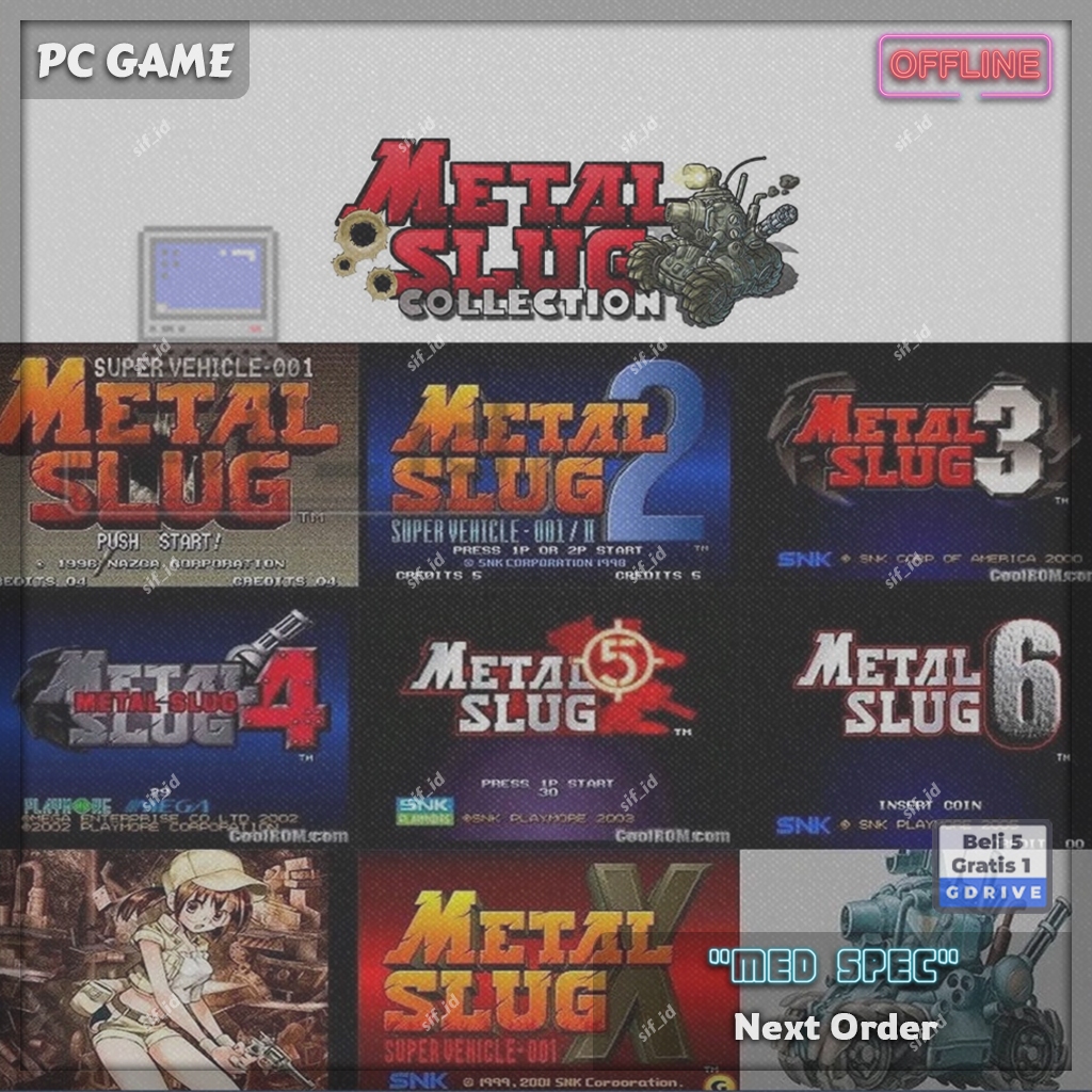 Jual Metal Slug Collection - Metal Slug 1 - 2 - 3 - 4 - 5 - 6 - X Complete - PC Game | Shopee ...