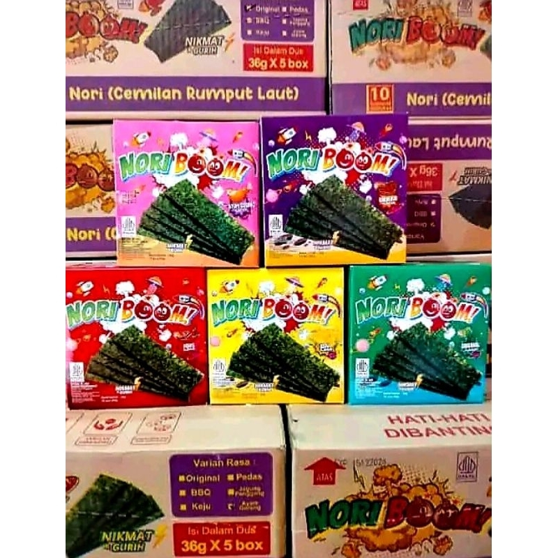 Jual NORI BOOM RUMPUT LAUT (KARTON) 5 RASA | Shopee Indonesia