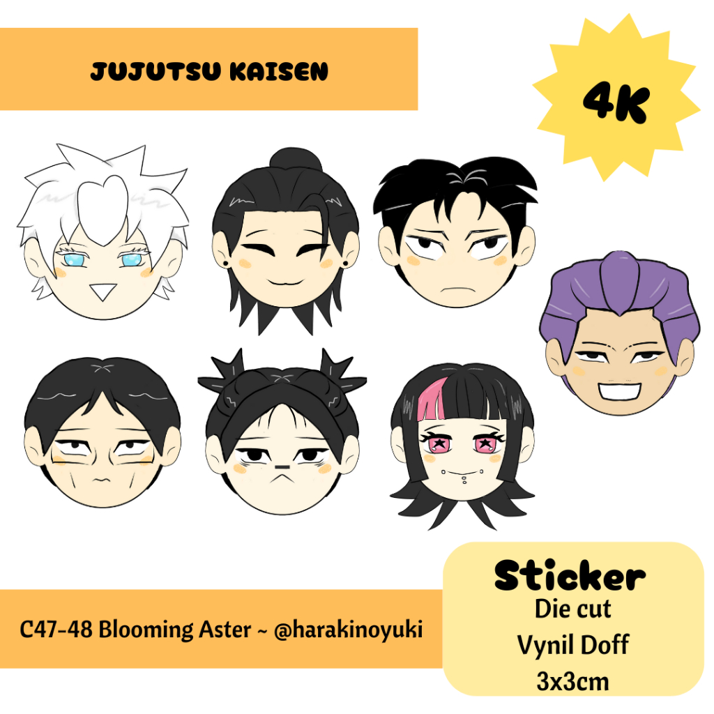 Jual Sticker JJK Jujutsu Kaisen | Shopee Indonesia