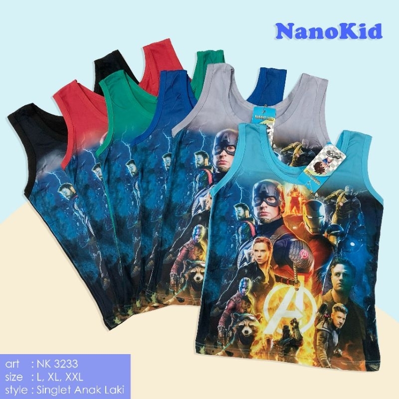 Jual NANOKID | singlet Anak laki laki/dalaman anak cowo karakter ...
