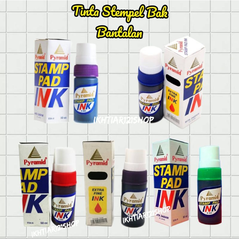 Jual Tinta Stempel Bantalan Tinta isi Ulang Bak Stempel isi 50 cc ...
