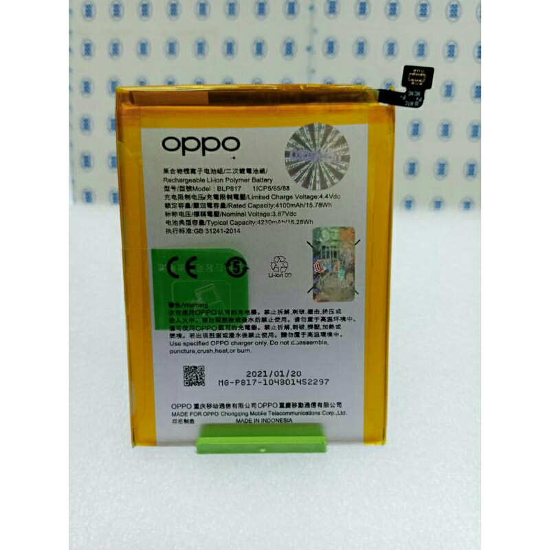 Jual BATERAI BLP817 OPPO A15 / A15S BLP 817 ORIGINAL | Shopee Indonesia