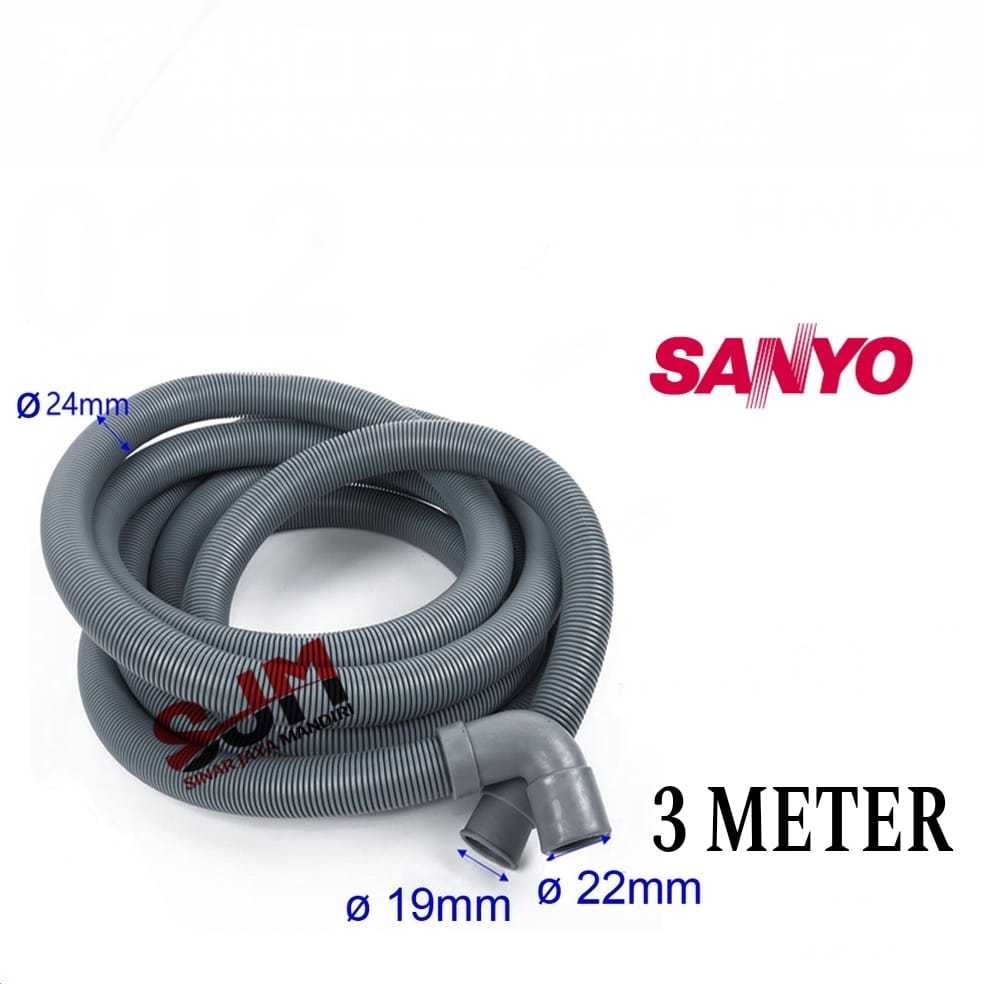 Jual Selang Pembuangan Mesin Cuci Sanyo Front Loading 3 Meter | Shopee ...