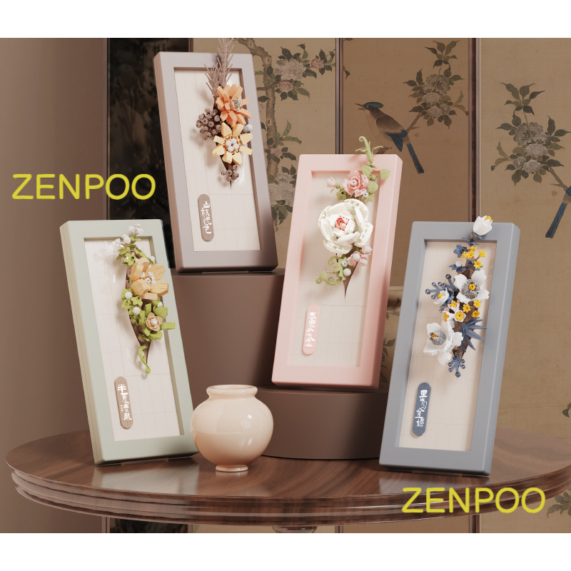 Jual BALODY Flower Power Brick Block Seasons Spring Summer Autumn ...