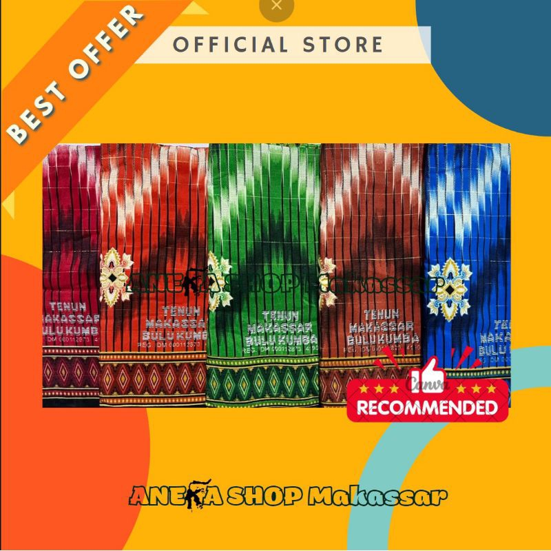 Jual Sarung Sutra Halus Motif Khas Makassar 120 cm × 190 cm / Aneka ...