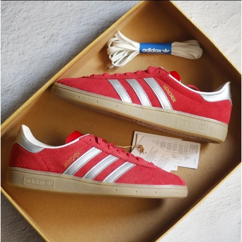 Jual ADIDAS MUNCHEN RED | Shopee Indonesia