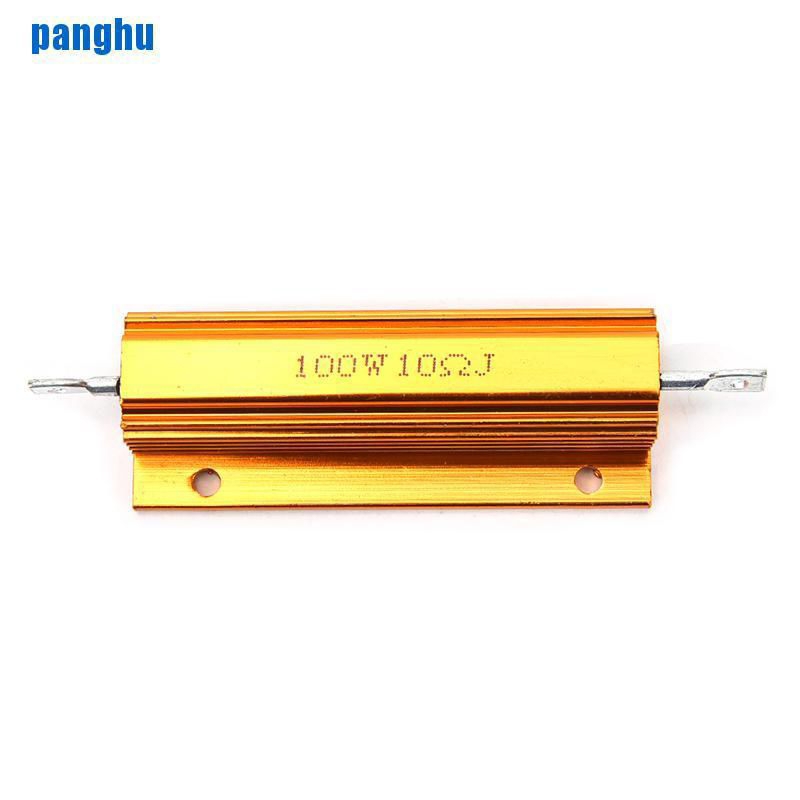 Jual resistor 100w 10 ohm alumunium case kuning speaker dummy load ...