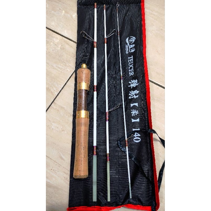 Jual Joran stream merek teucer 140cm close 43cm free packing pipa ...