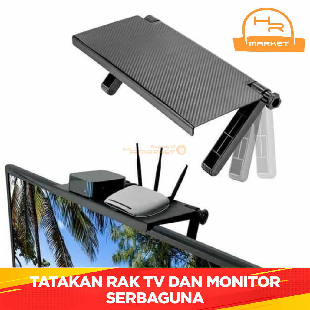 Jual Bracket Rak Gantung Stand Rak Atas TV Bracket Tv Screen Top Shelf ...