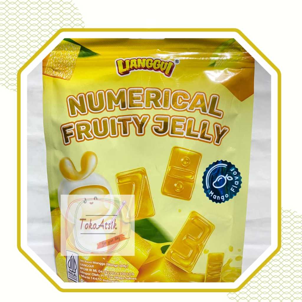 Jual LIANGGUI NUMERICAL FRUITY JELLY JELI AGAR RASA ANGGUR MANGGA ...