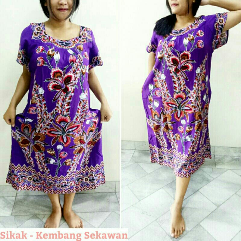 Jual Batik hengky Shale - Sikak kembang sekawan - Baju Motif Bunga ...