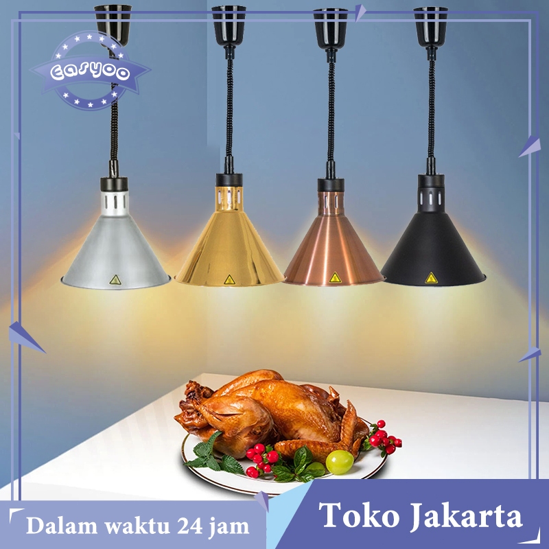 Jual Food Warmer Light Stainless Steel Buffet Heating Food Lamps ...
