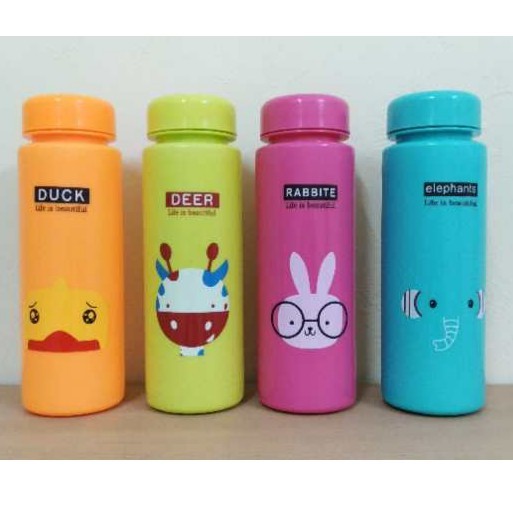 Jual BOTOL MINUM ANIMAL KARAKTER 500ML PLASTIC | Shopee Indonesia