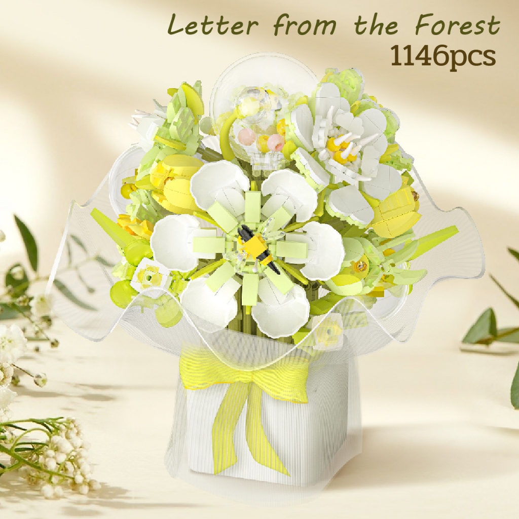 Jual Block City- WLC Beauty of Flower Puzzle Block Brick Balok Susun ...