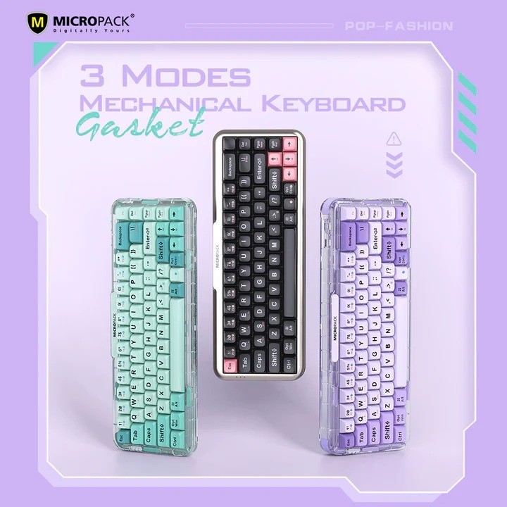 Jual MICROPACK Keyboard Wireless - Lifestyle - 3 Modes Mechanical ...